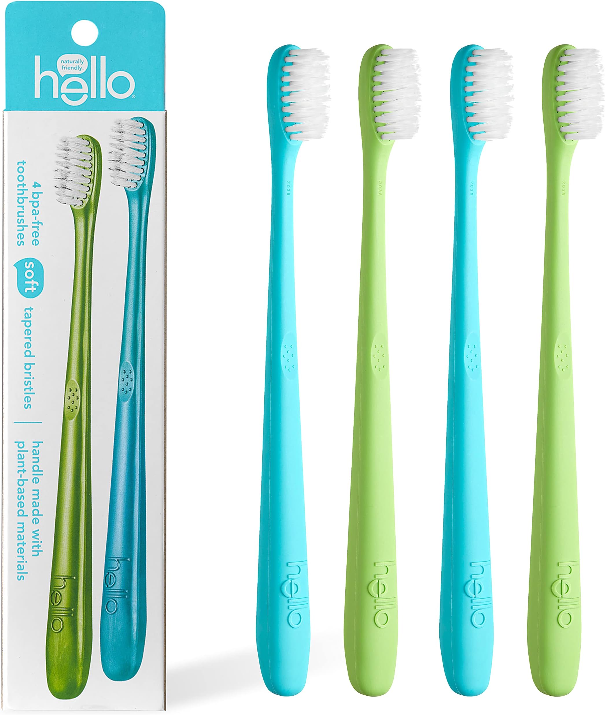 Amazon.com : hello Manual Adult Toothbrush With Reusable Charcoal ...