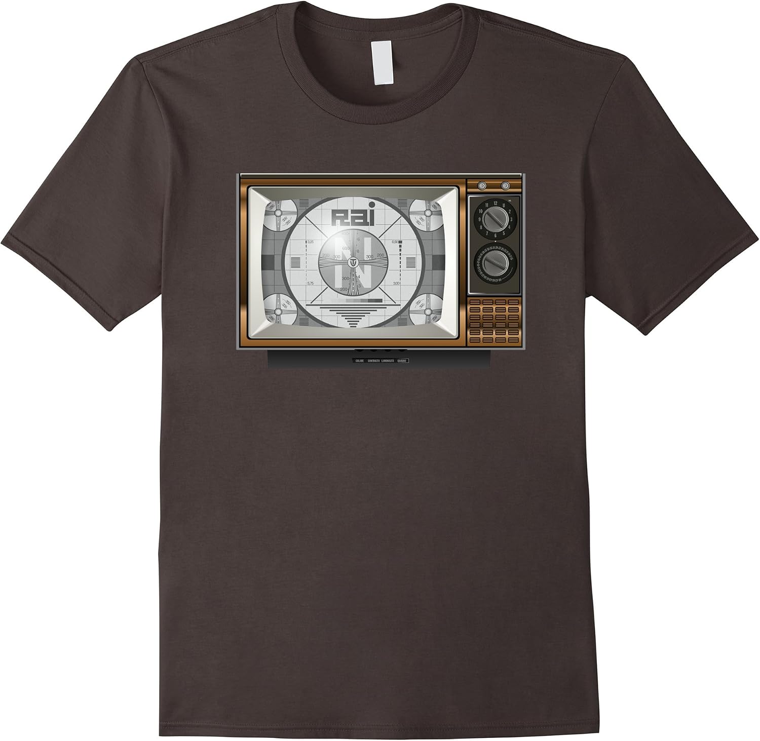 Amazon.com: TV Test Pattern Color Bars Old Television Funny T-Shirt Tee ...