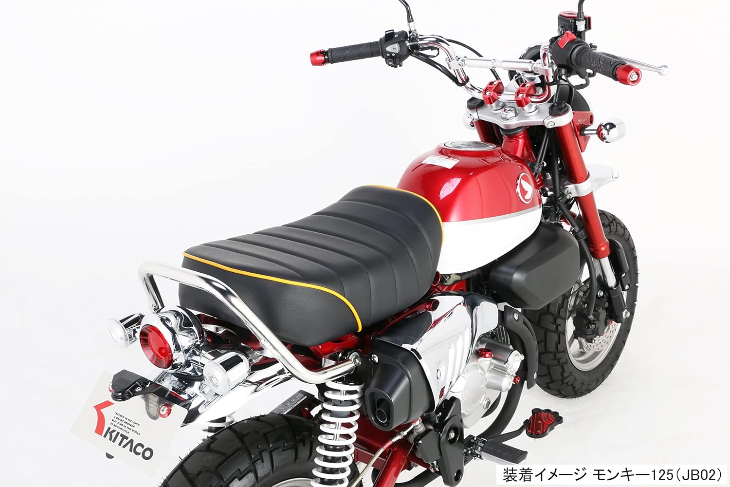 キタコ(KITACO) 610-1083400 モンキー(MONKEY) タックロール/ブラックパイピング TLシート Type3 ...