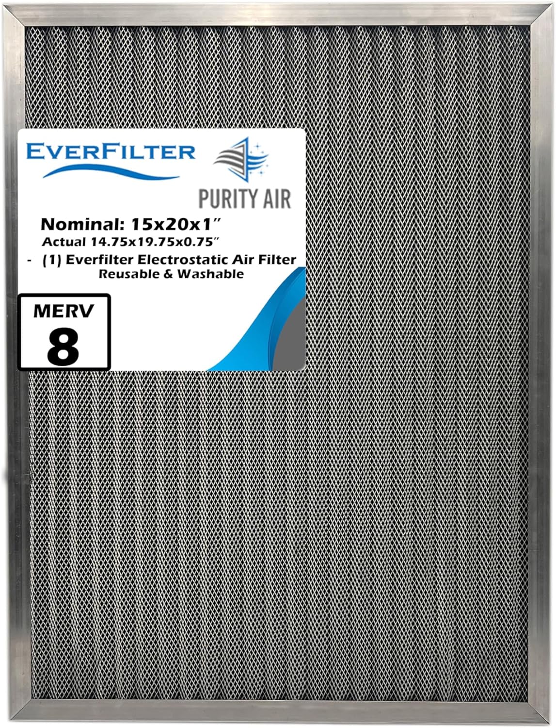 EverFilter 15x20x1 Electro-static Air Filter (1-Ct) AC Furnace Filter ...