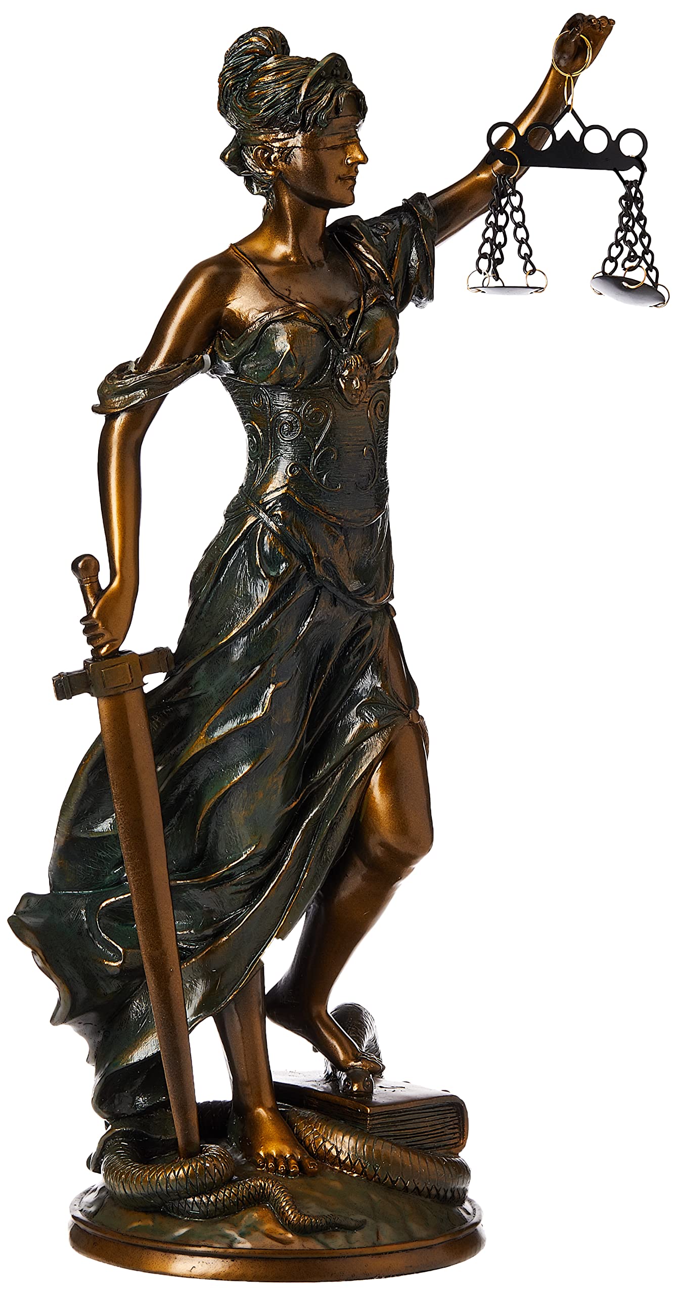 Design Toscano Themis Patroness of Law & Justice Blindfolded Woman ...