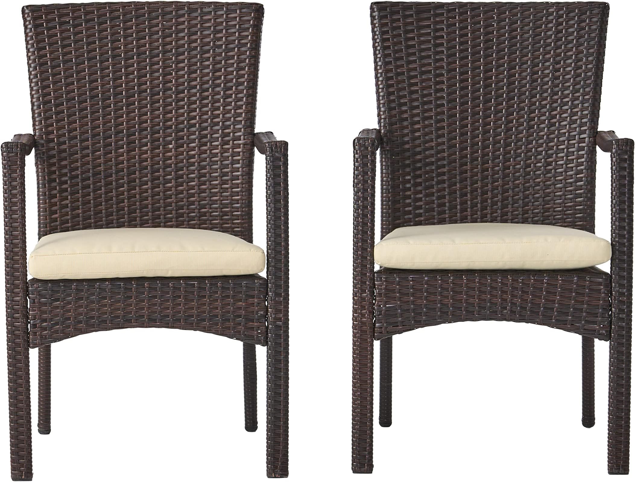 Amazon.com : Christopher Knight Home Corsica Outdoor Wicker Dining ...