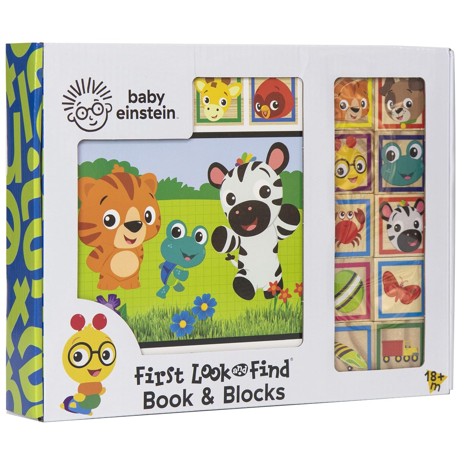 Amazon.com: Baby Einstein - 10 Wooden Blocks and Interactive First Look ...
