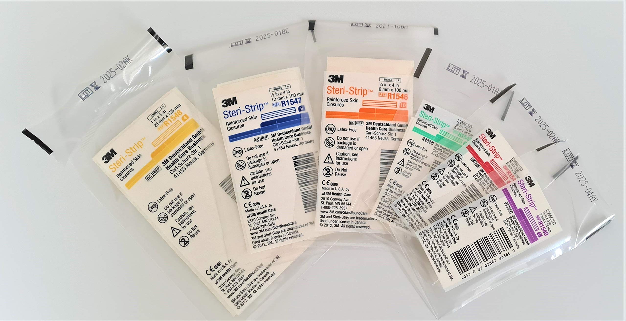 Steri-Strip 3M Skin Closures Mixed Sizes Large First Aid Refill Pack ...