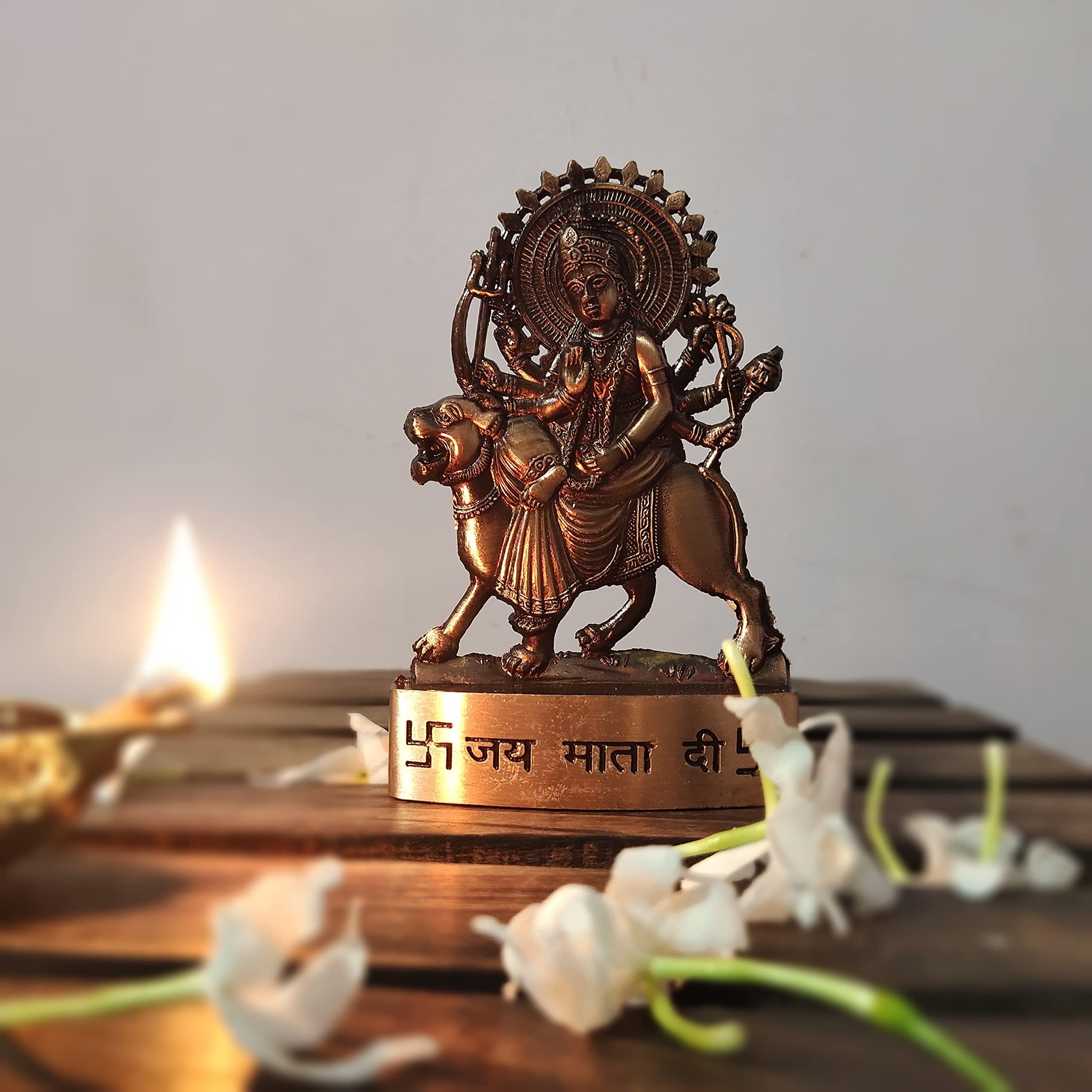 Buy Rhymestore Jay MATA Di Durga MATA Goddess Idol for Car Dashboard ...