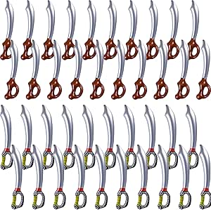 Amazon.com: Haconba 40 Pcs Inflatable Pirate Swords Blow up Pirate ...