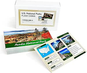Amazon.com: Pat's Flash Cards 63 US National Parks Flash Cards : Toys ...