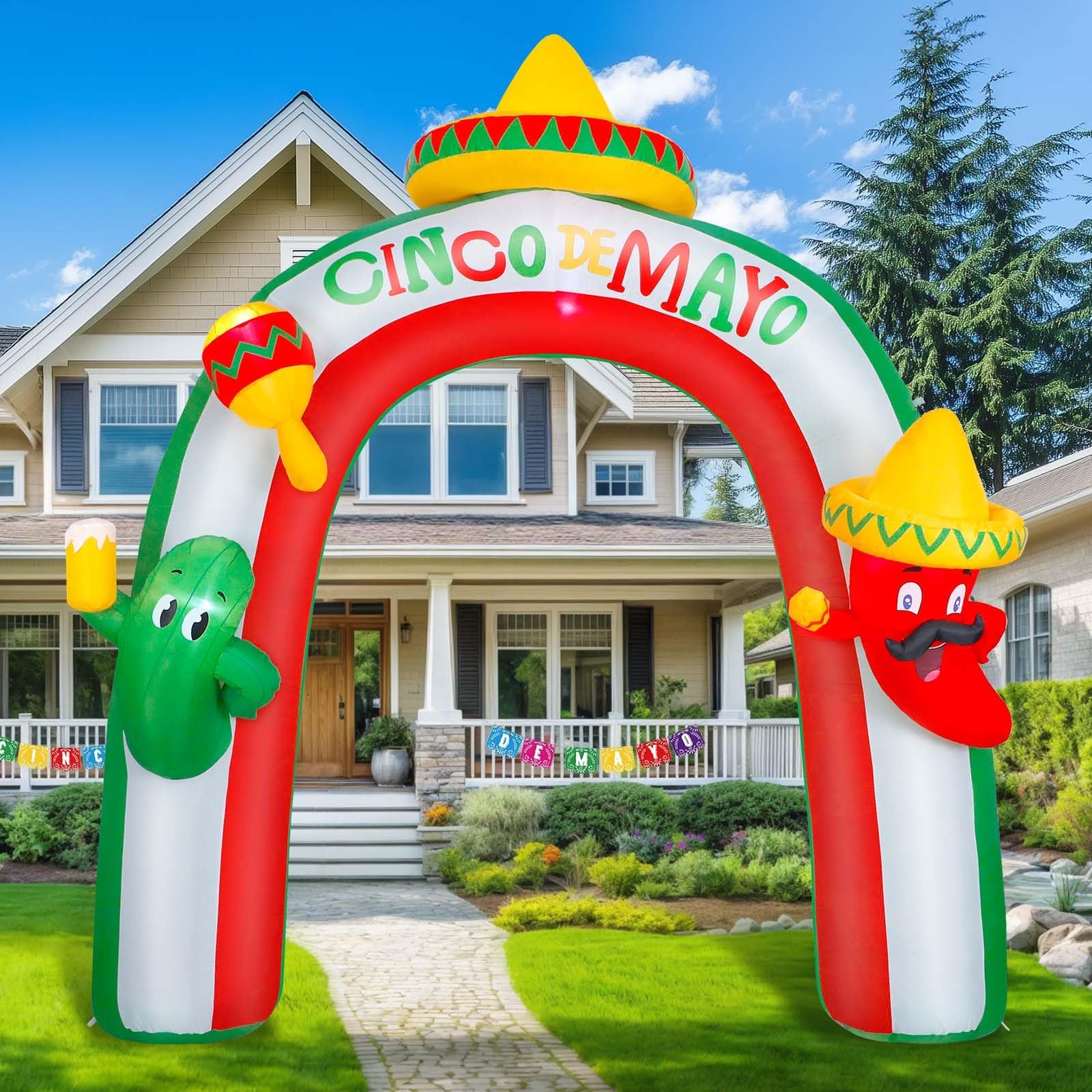 Amazon.com: TURNMEON 6 Ft Cinco De Mayo Inflatables, Fiesta Inflatables ...