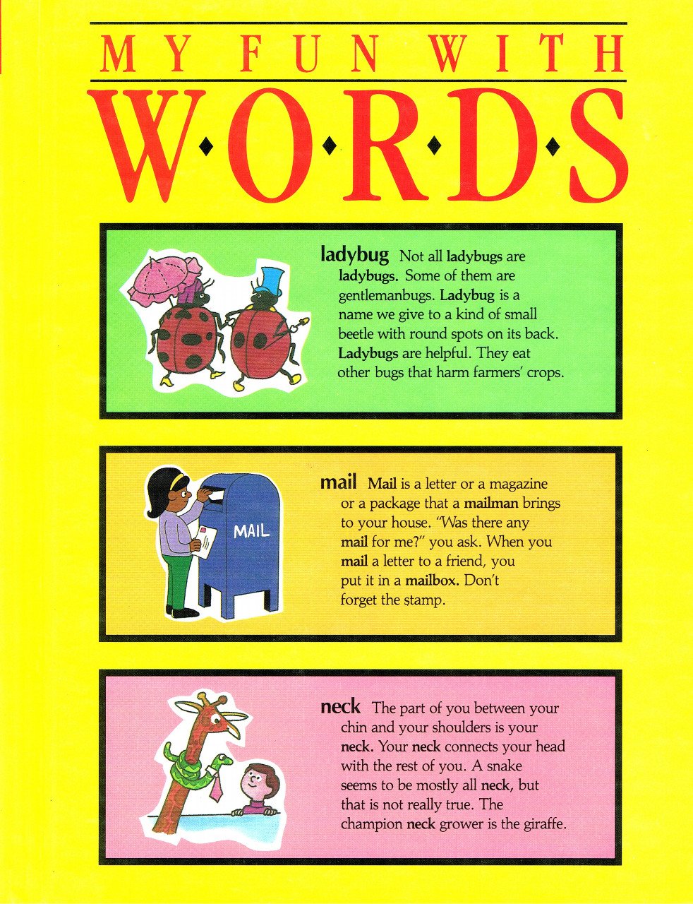 My Fun With Words Dictionary,Book 1: A-K & Book 2: L-Z (Volume I & II ...