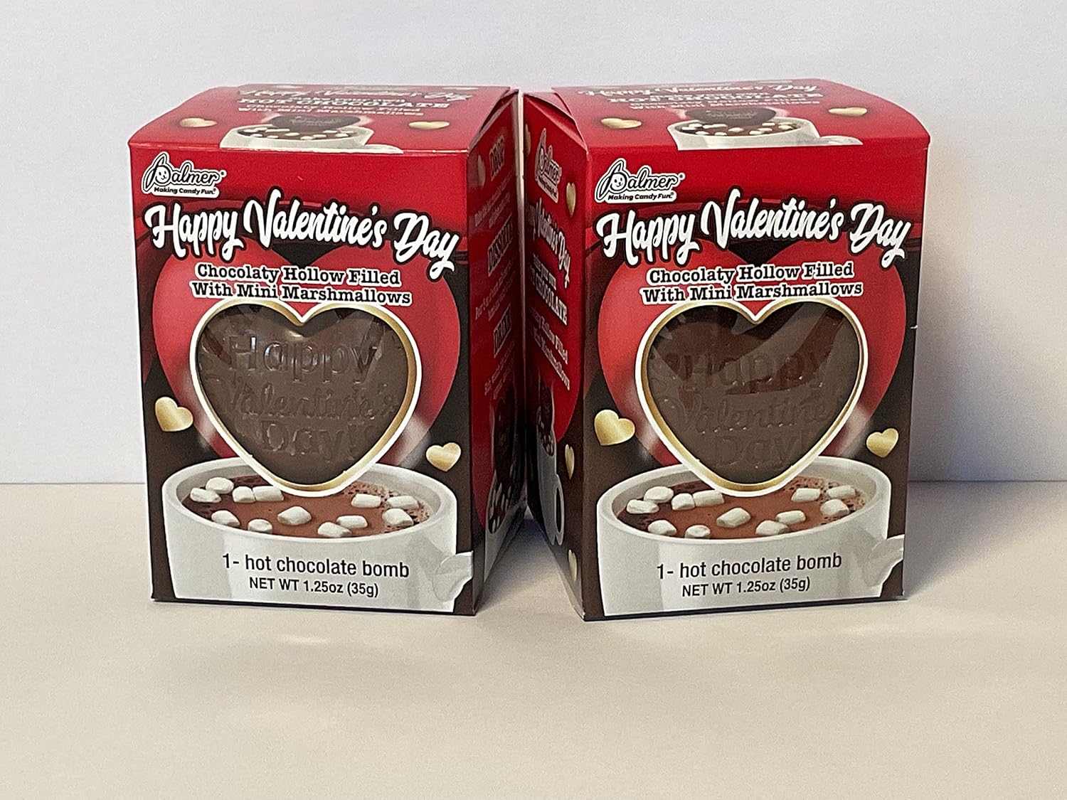 Amazon.com : Palmer Candy Valentine's Day Hot Chocolate Bomb (2 Pack ...