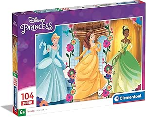 Clementoni 25772 Supercolor Disney Princess - 104 Pieces Children 6 ...