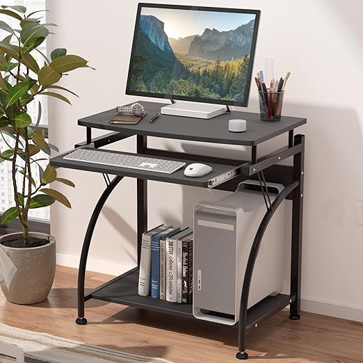 Amazon.com: Tangkula Small Computer Desk, Home Office Compact PC Laptop ...