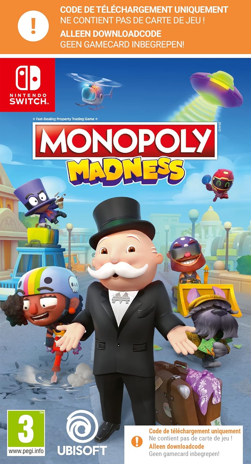Monopoly Madness (Code in a Box) /Switch (French Box - English in game ...