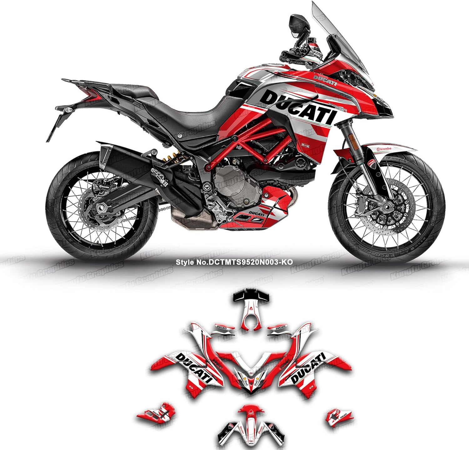 Amazon.com: Kungfu Graphics Custom Decal Kit for Sport Touring ...