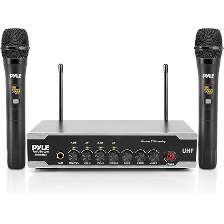 Amazon.com: Portable VHF Wireless Microphone System - Professional ...