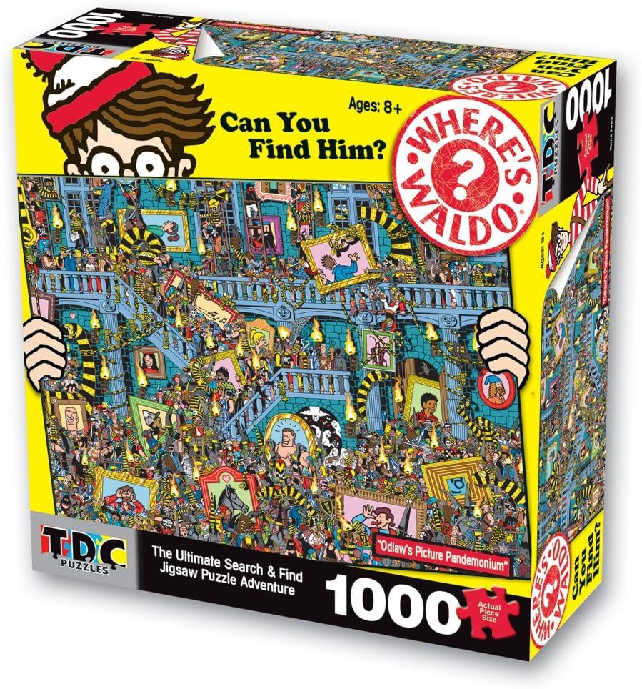 Amazon.com: Where'S Waldo 1000Pc Puzzle - Picture Pandamonium : Toys ...