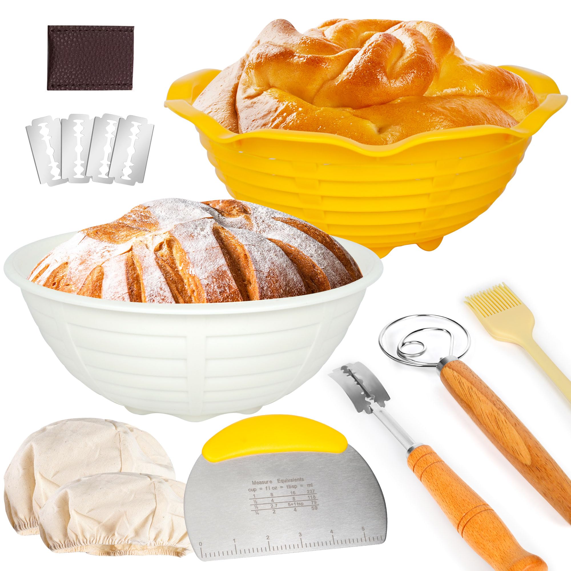 Amazon.com: Sourdough Proofing Basket and Baking Supplies, 9 Inch Round ...
