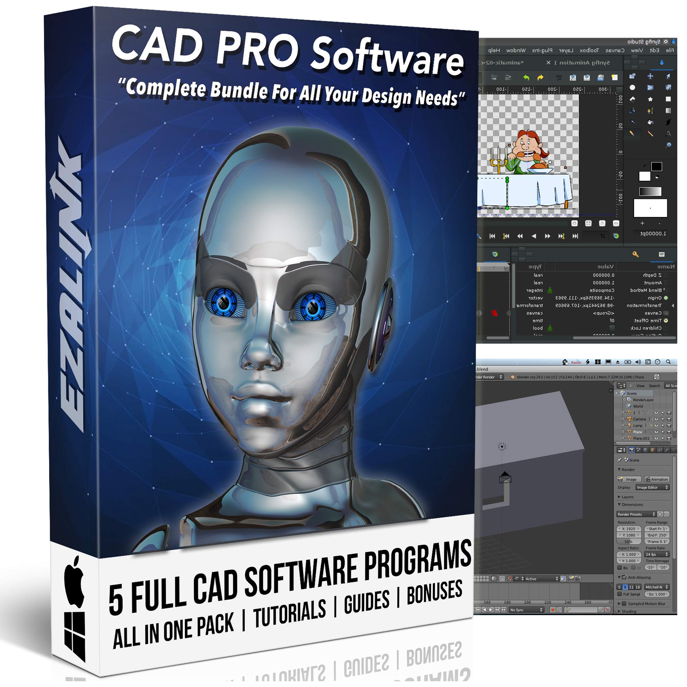 Buy CAD Software 3D 2D Design Animation Modeling Drawing Drafting