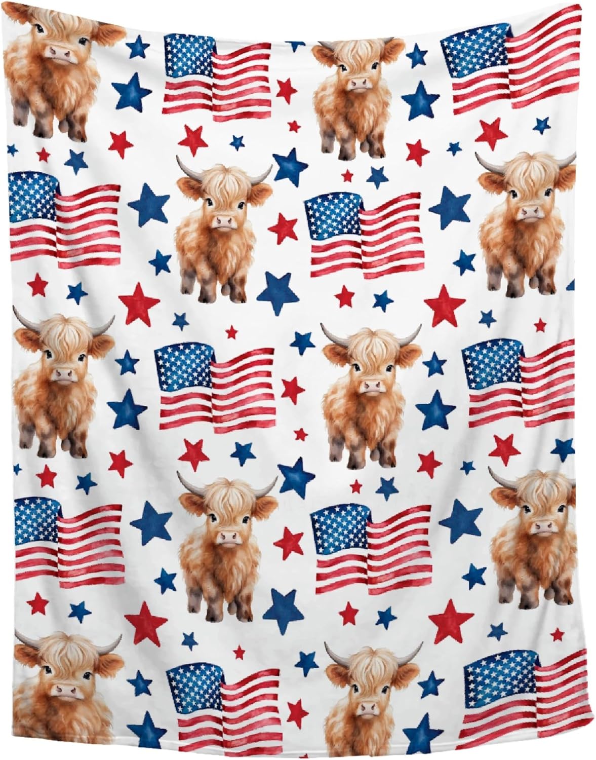 Amazon.com: Ultra Soft Highland Cow Blanket | Flannel Throw Blanket for ...