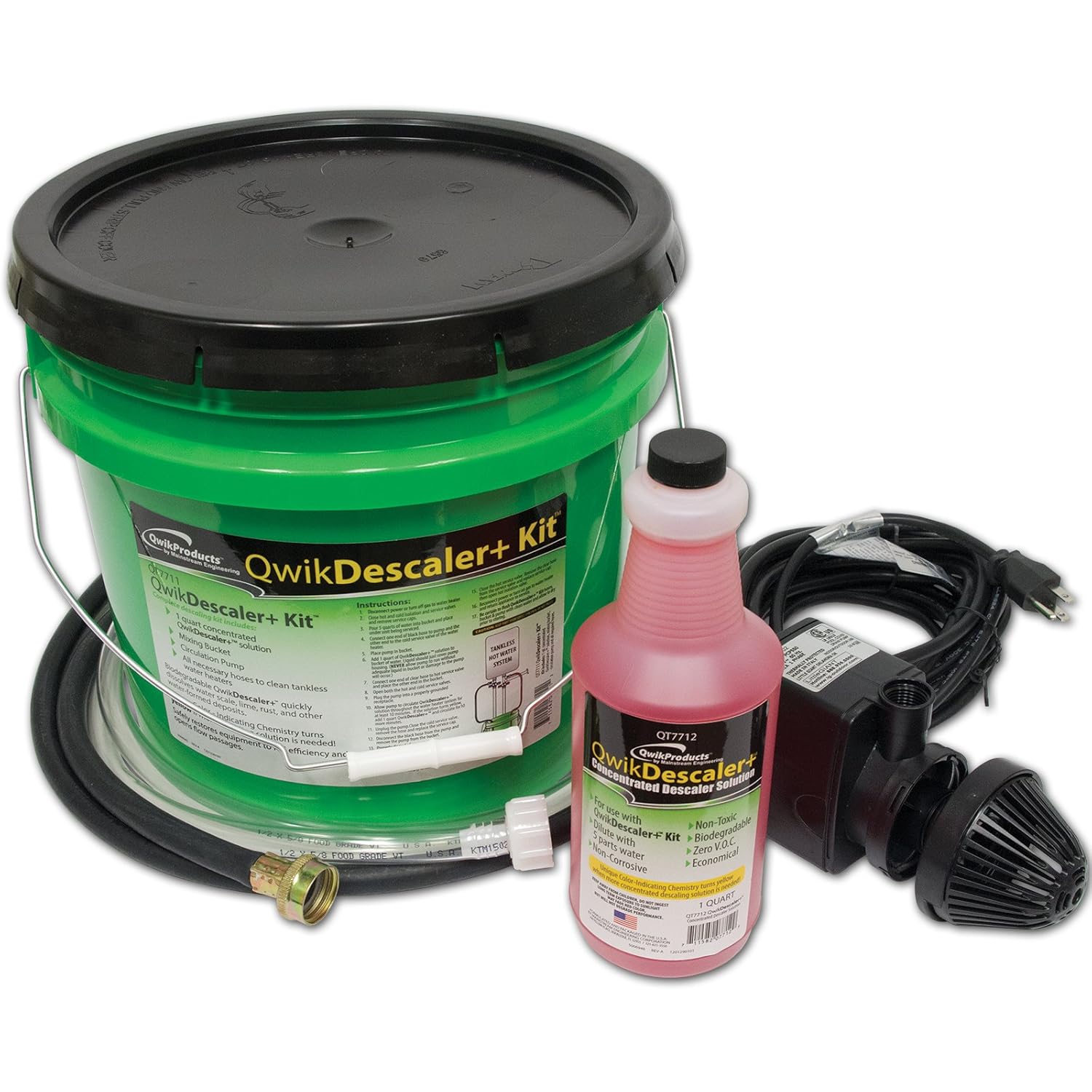 Buy QwikDescaler+ Kit | Descaler Kit with Descaling Solution, Mixing ...