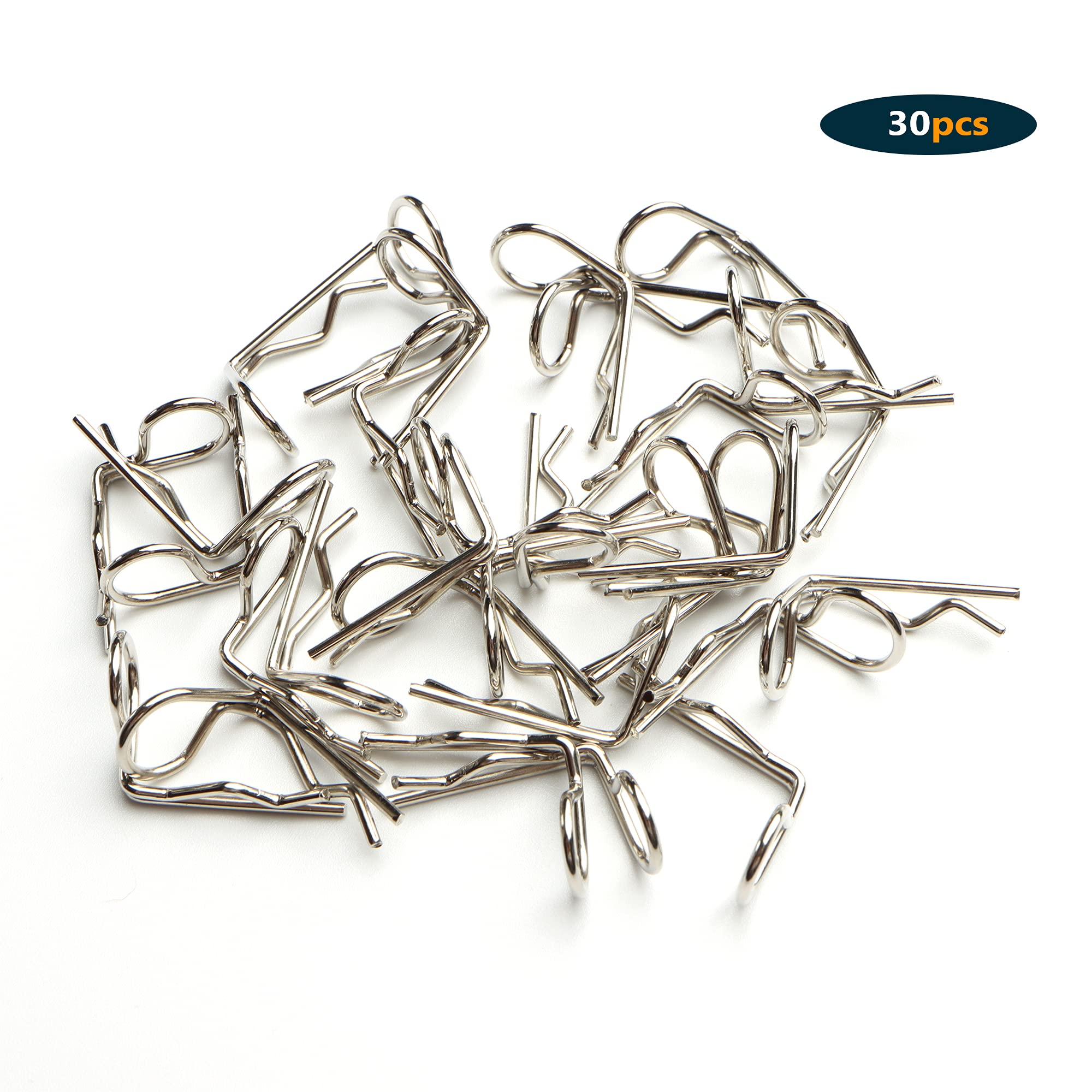Snapklik.com : GDOOL 30-Pack 90-Degree Angle Body Clips Bent Springy ...