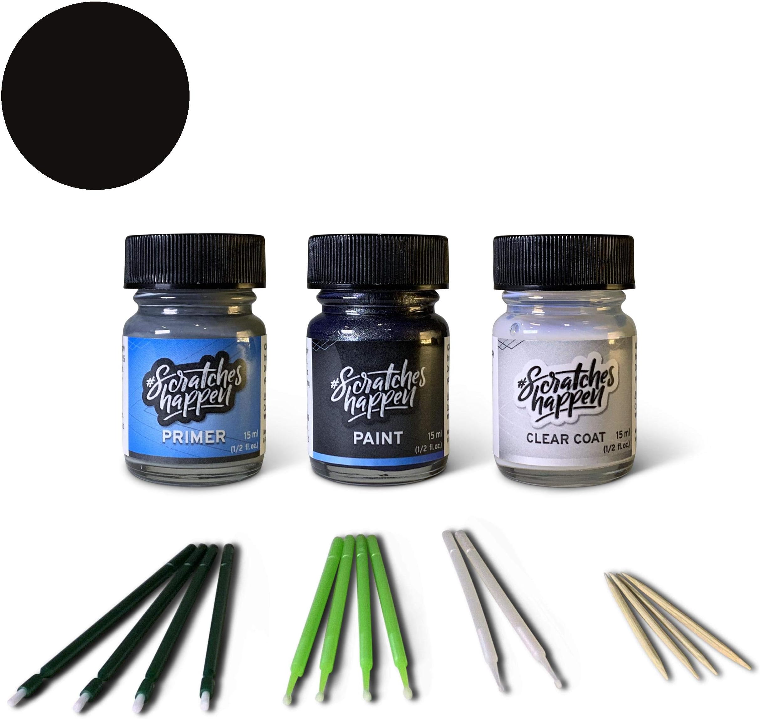 Amazon.com: Mopar 5-in-1 Touch Up Paint (PXJ) DIAMOND BLACK CRYSTAL P/C ...