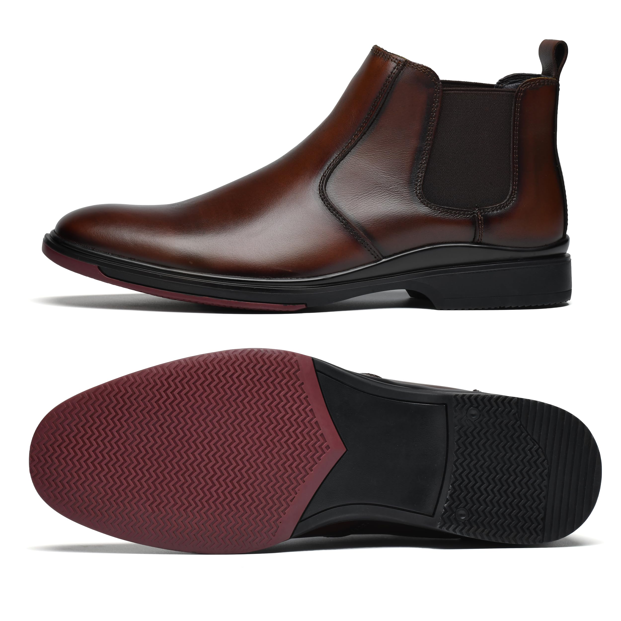 Snapklik.com : Mens Chelsea Boots,Slip-on Formal Dress Boots For Men ...