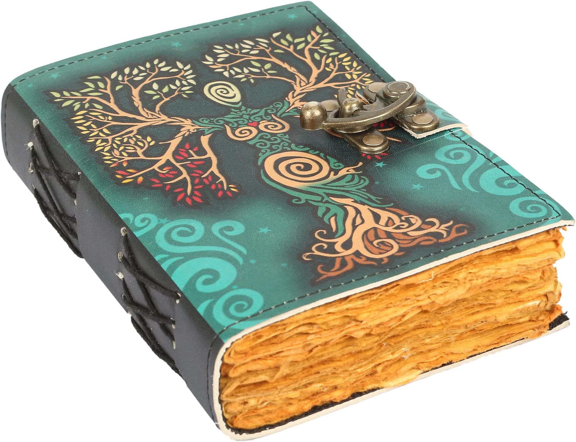 Amazon.com : TUZECH Blank Spell Book Of Shadows Journal With Lock Clasp ...
