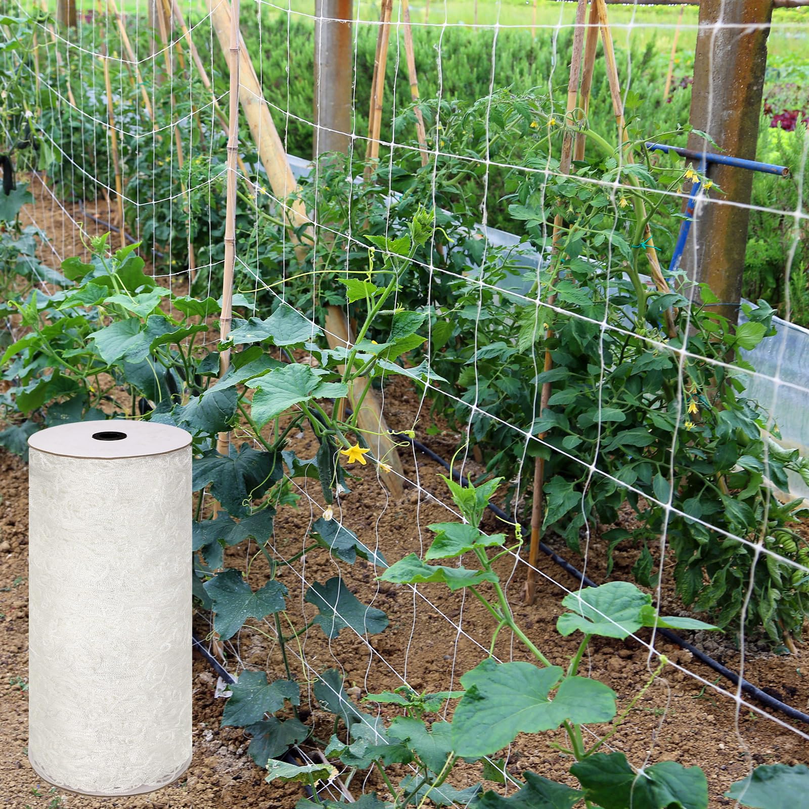 Snapklik.com : 6.5 X 700 Ft Trellis Netting, Soft Mesh Nylon Trellis ...