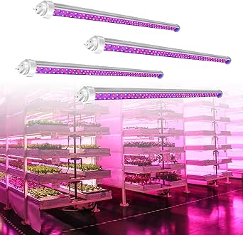 Plant Grow Lights 60cm 20W T8+ LED Plant Fill Light 4Pcs for Plant ...