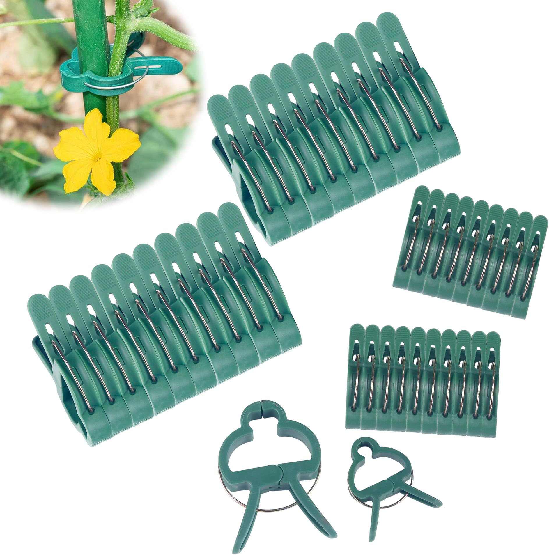 Amazon.com: Tomato Clips for Climbing Plants,40 PCS Garden Clips for ...