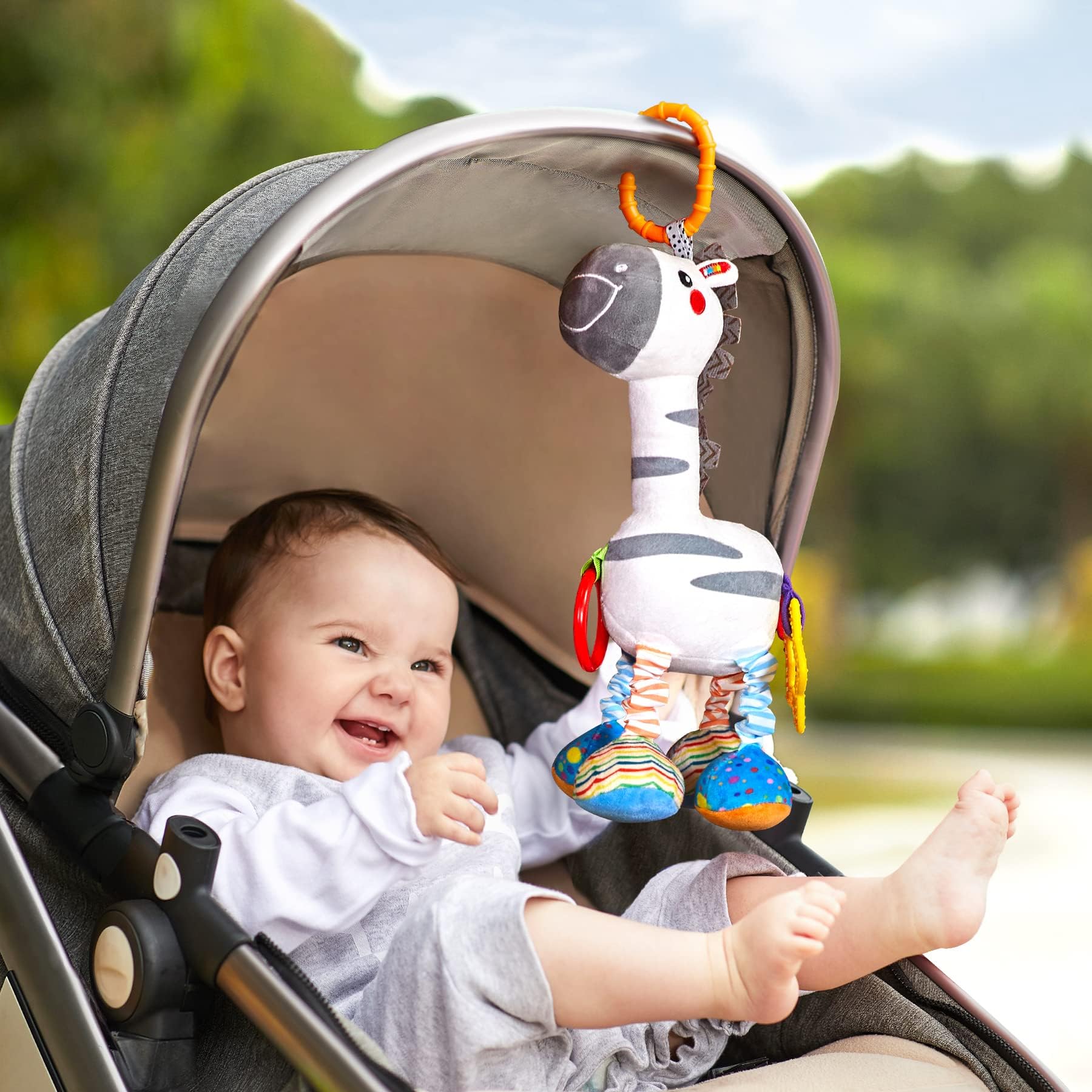 ME HOME Car Seat Toys Baby Hanging Toy with C-Clip Ring Baby Car Toys ...