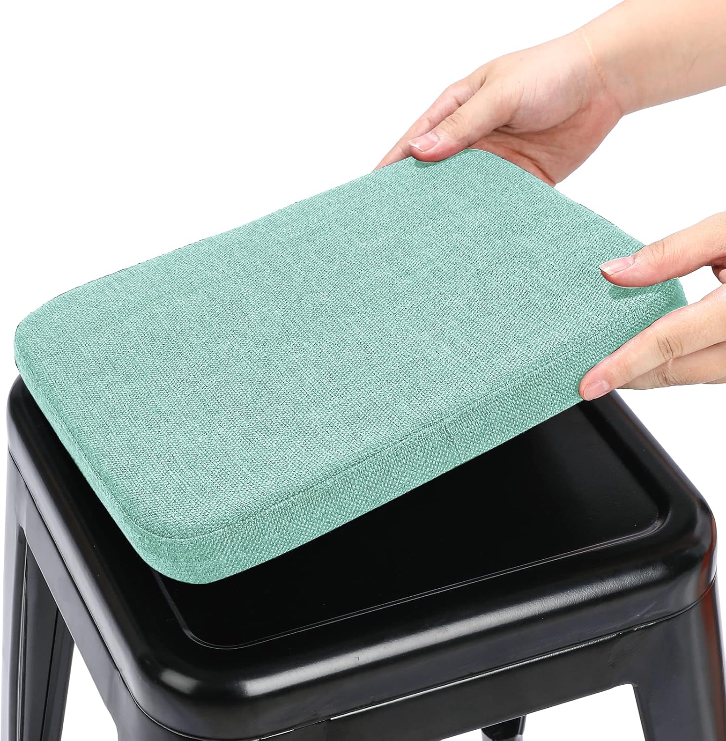 Amazon.com: BUYUE Friendly Woven Fabric Magnetic Bar Stool Cushion 1 ...
