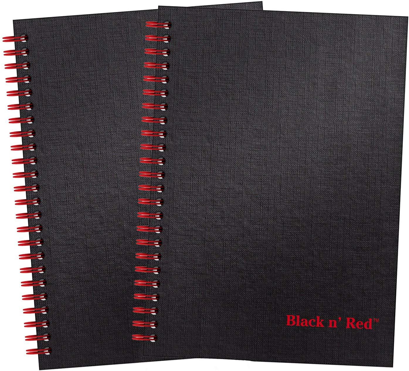 Amazon.com : Black n' Red Notebooks, Twin Wire, Poly Cover, 11-3/4” x 8 ...
