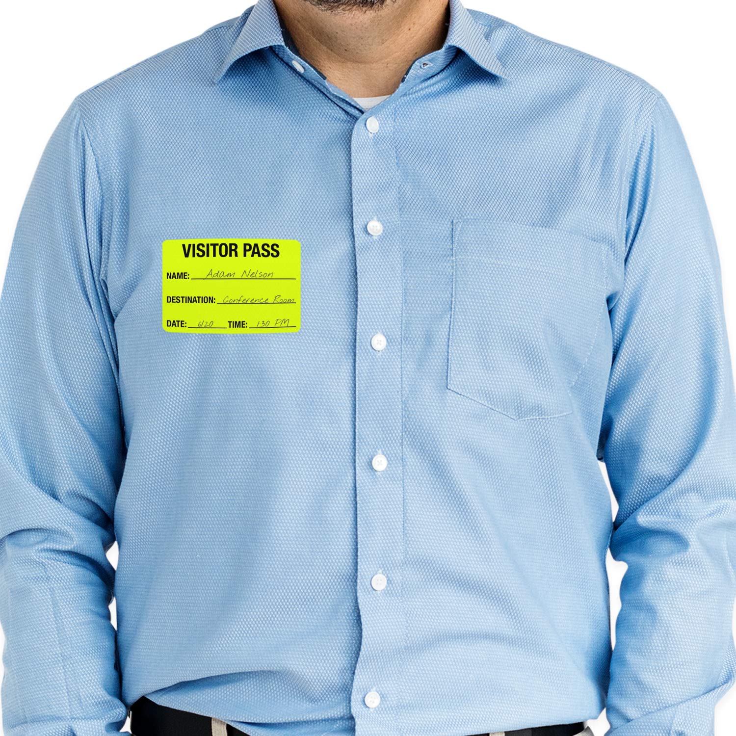 Snapklik.com : Chartreuse Visitor Pass / 500 Fluorescent Yellow ID ...