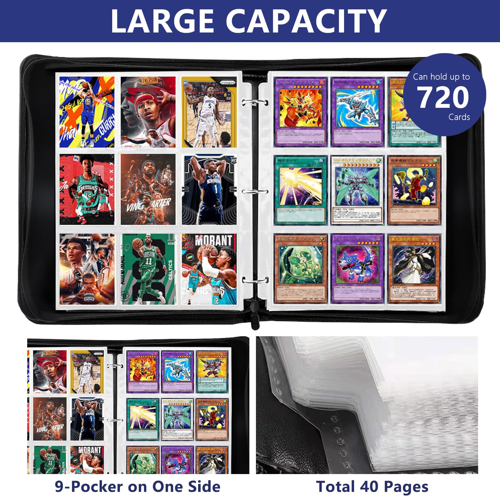 Toploader Binder For Cards Toploader Binder For Trading Cards - Holds ...