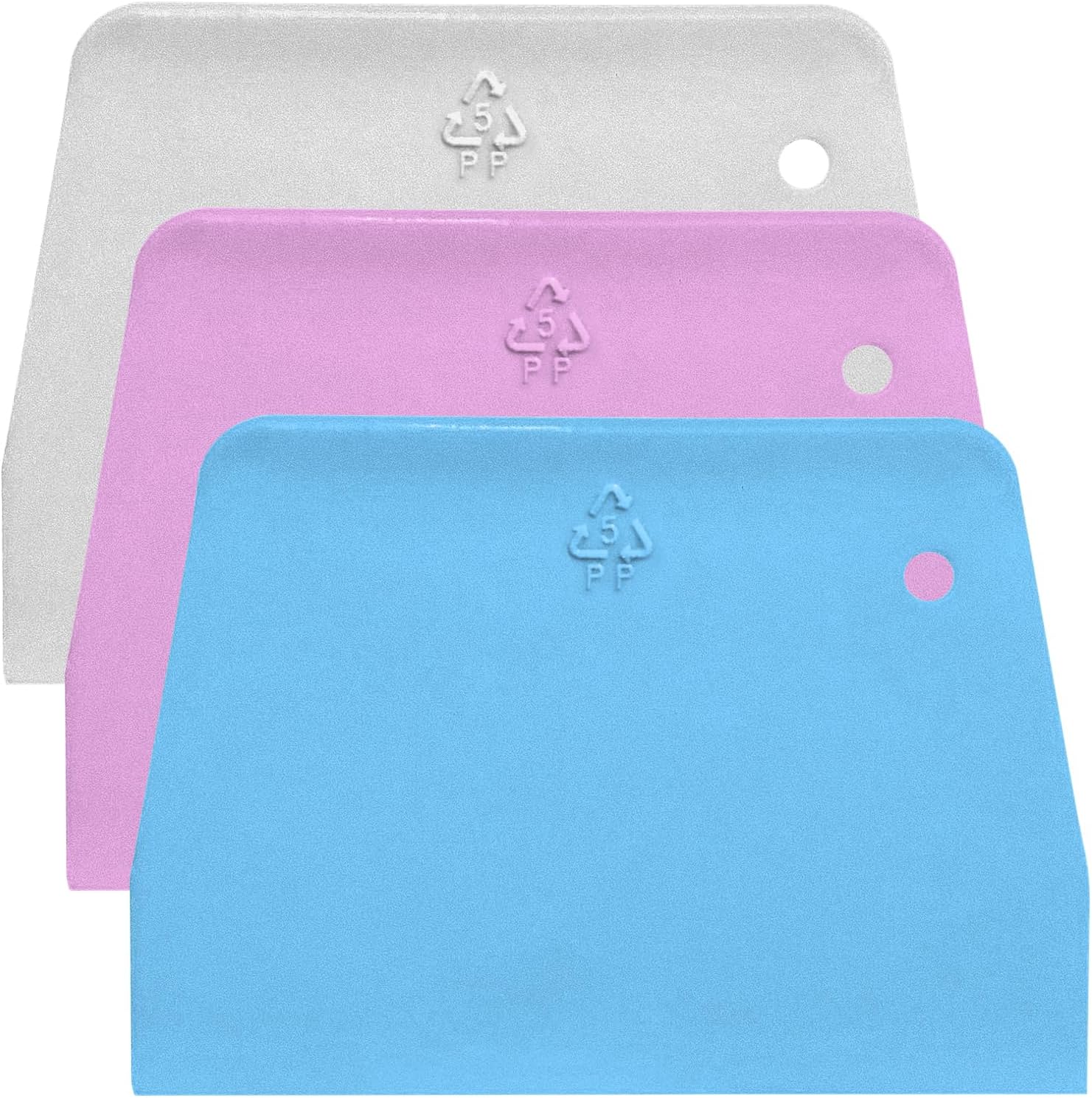 Amazon.com: Dough Scraper Bench Scraper HARD - SURDOCA BPA Free PP ...