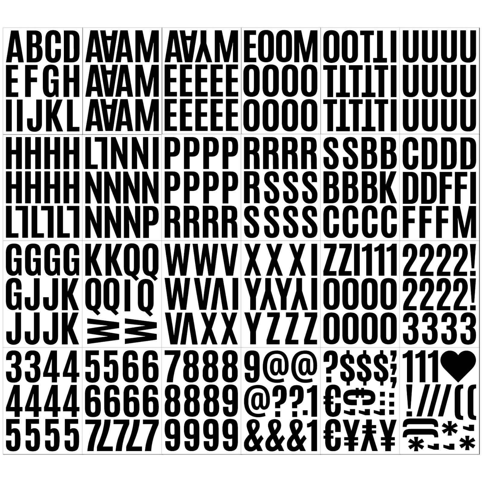 Snapklik.com : Waynoda 24 Sheets 2 Inch Self Adhesive Letters Stick On ...