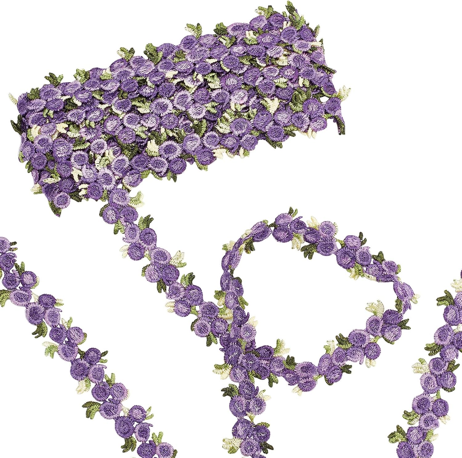 Amazon.com: GORGECRAFT 5 Yards Flower Trim Ribbon Floral DIY Lace ...