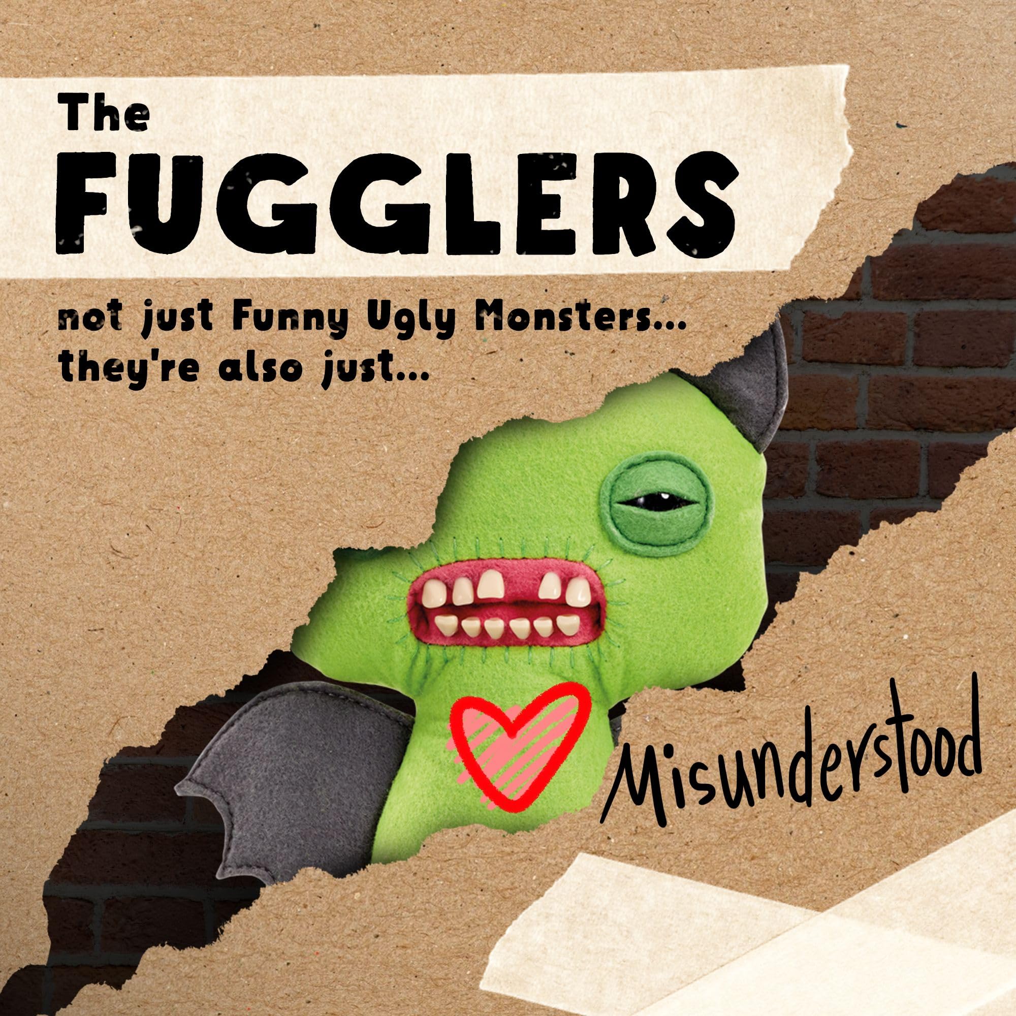 Snapklik.com : Fuggler Originals Funny Ugly Monster Stuffed 9 Inch ...
