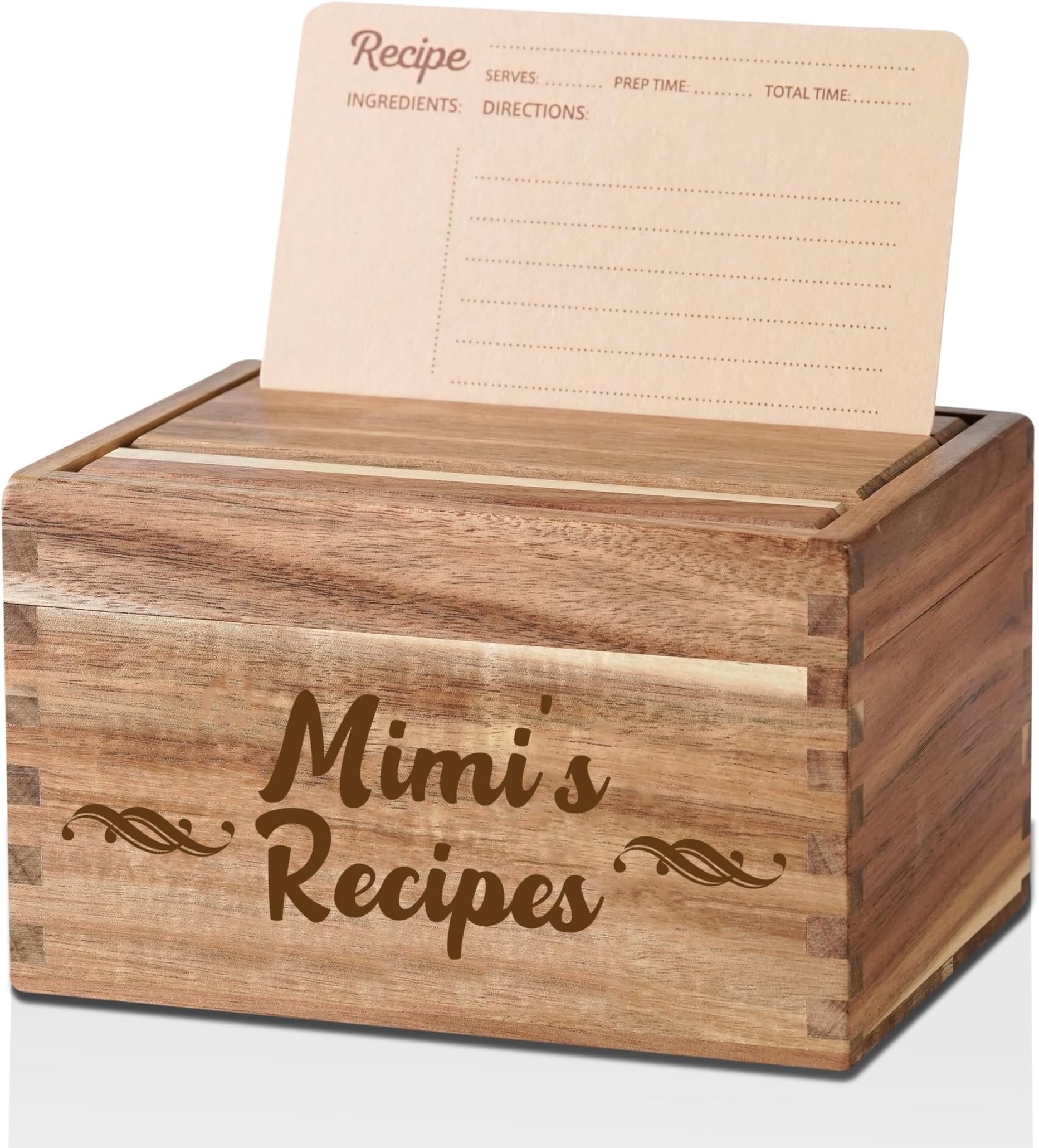 Amazon.com: InnoBeta Sunflower Gifts Recipe Box, Recipe Card Holder Box ...