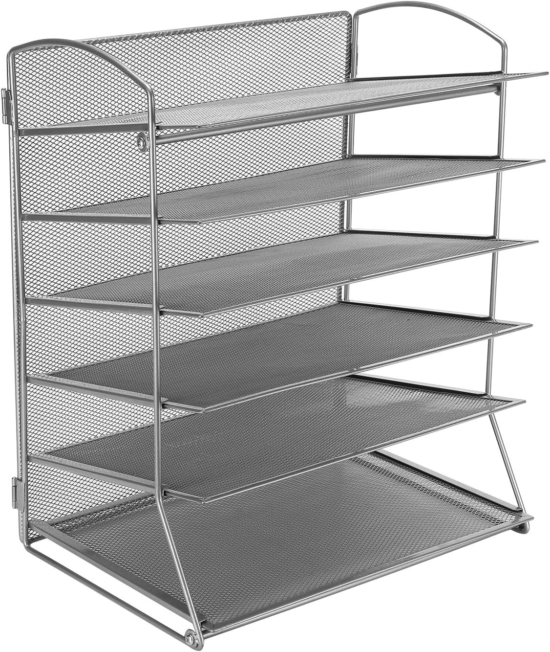 CLATINA 6-Tier Metal Mesh Desk File Organizer- Black Philippines | Ubuy