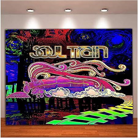 Amazon.com : Soul Train Theme Photography Backdrop 70's and 80's Disco ...