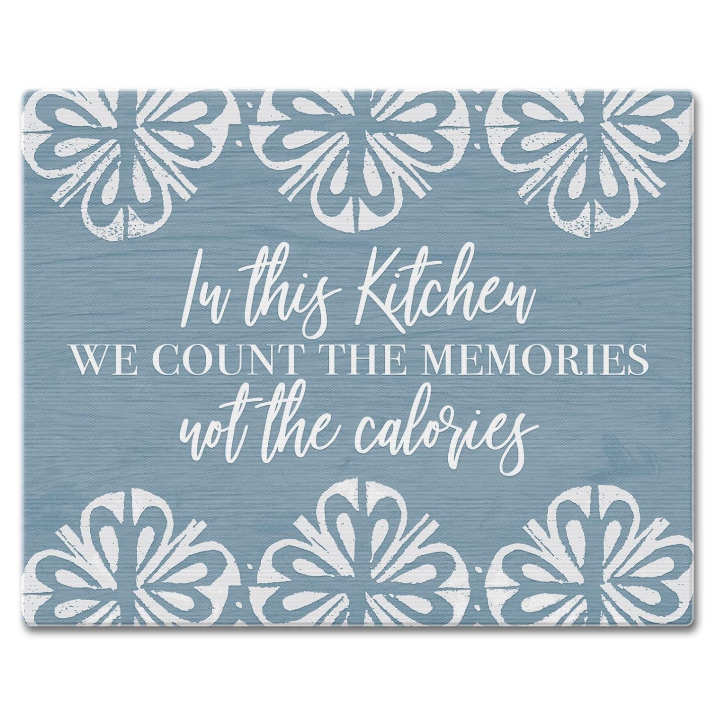 Amazon.com: CounterArt Kitchen Memories 3mm Tempered Glass Cutting ...
