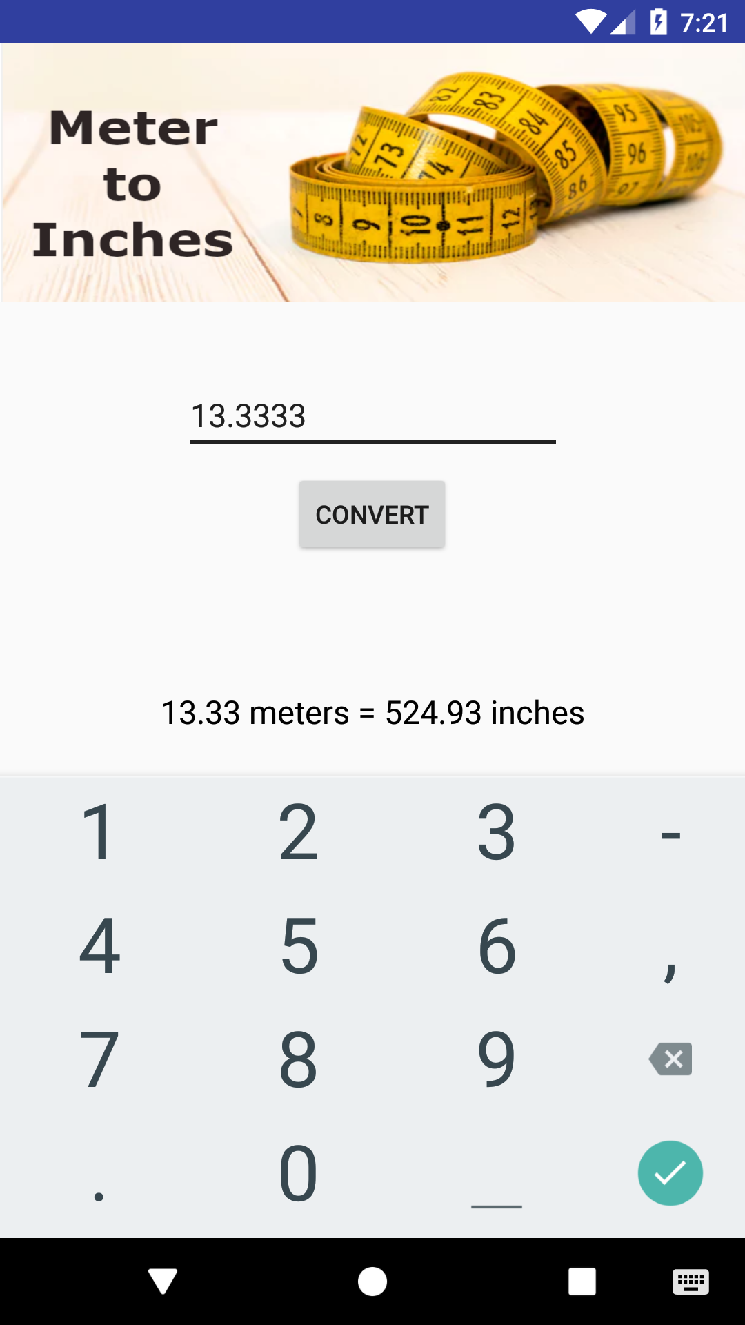 Meter To Inches Free Amazon in Appstore For Android