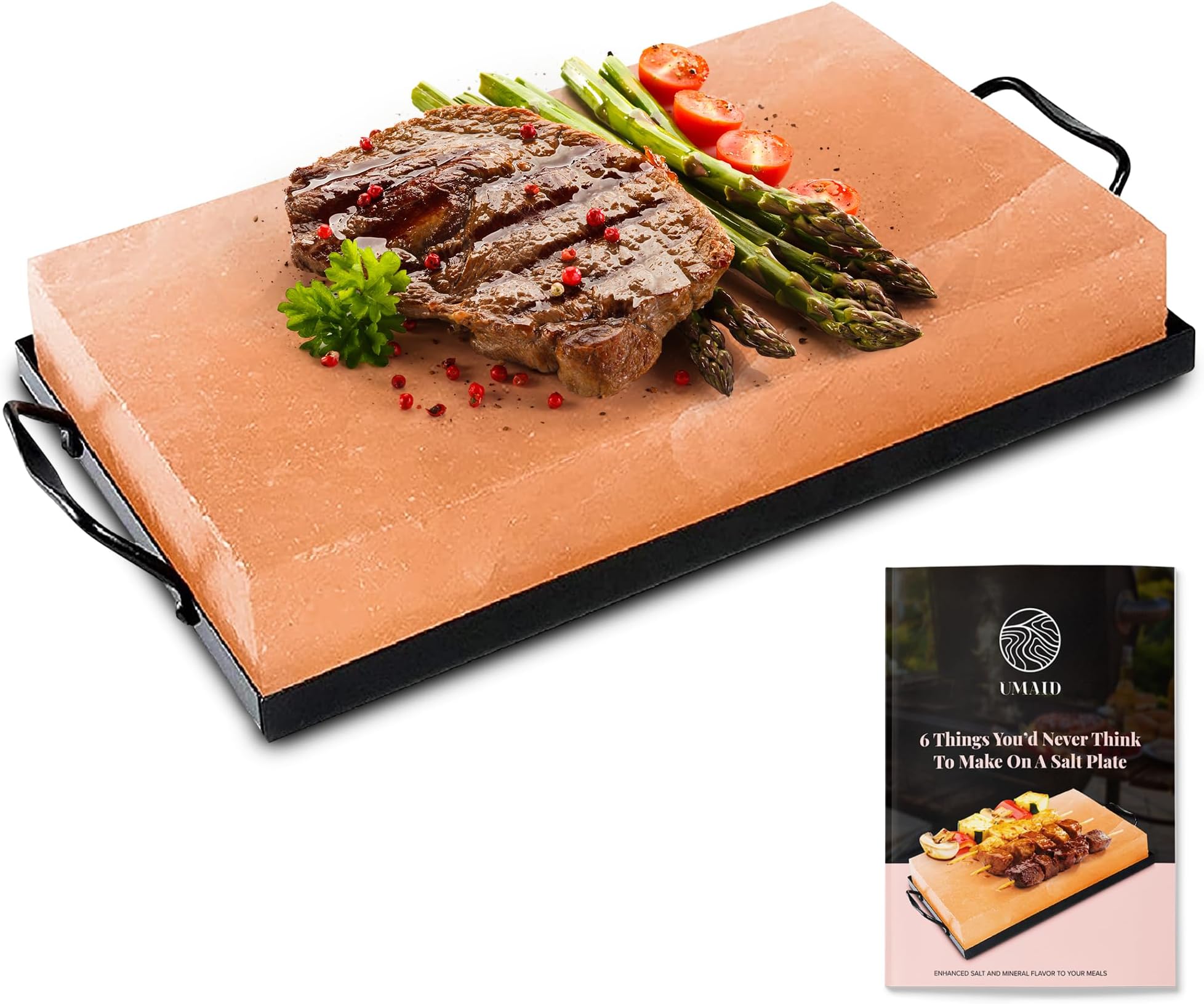Amazon.com : UMAID Himalayan Salt Block Cooking Plate 12x8x1.5 for ...