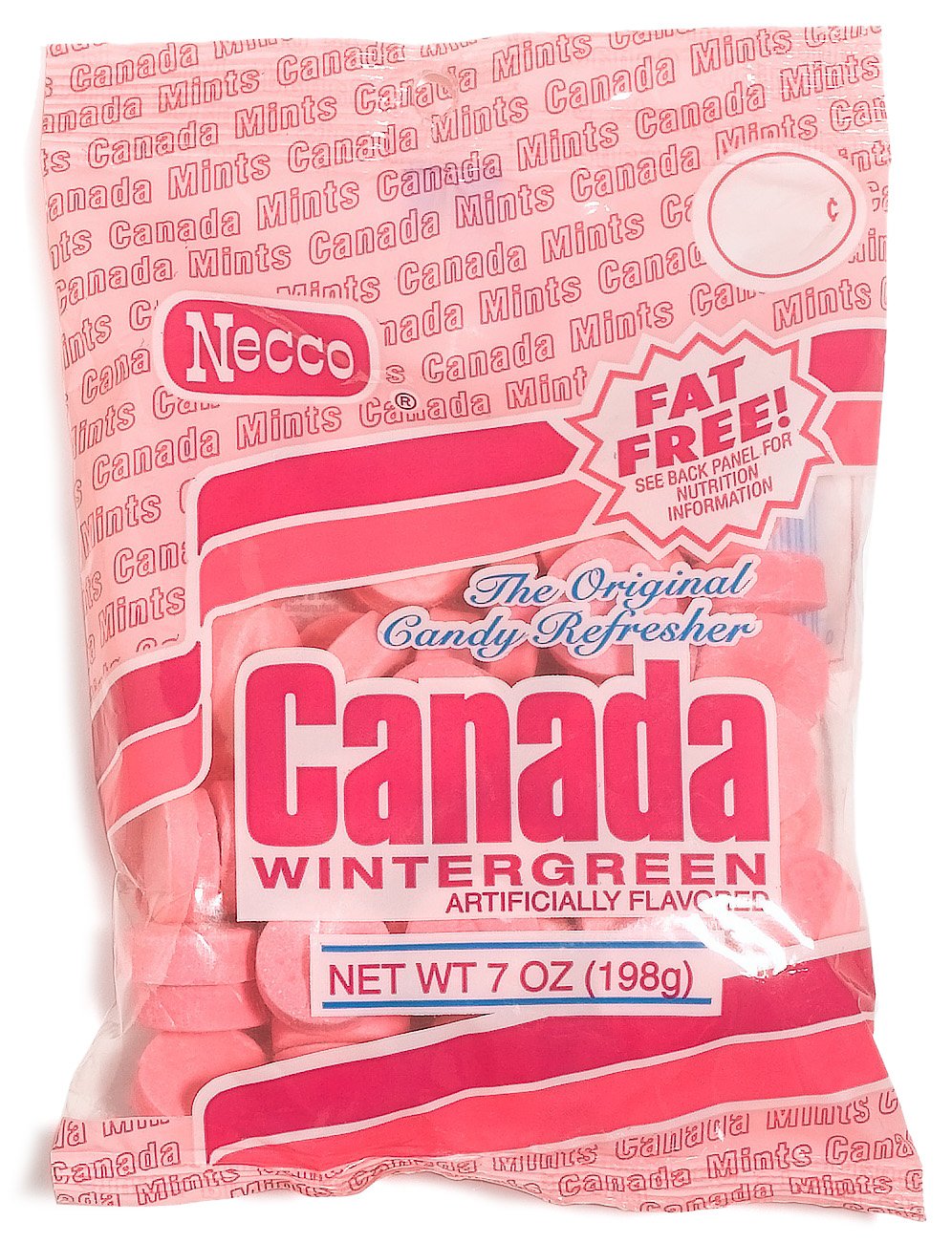 Amazon.com : Necco Canada Wintergreen, 7-Ounce Pink Bags (Pack of 12 ...