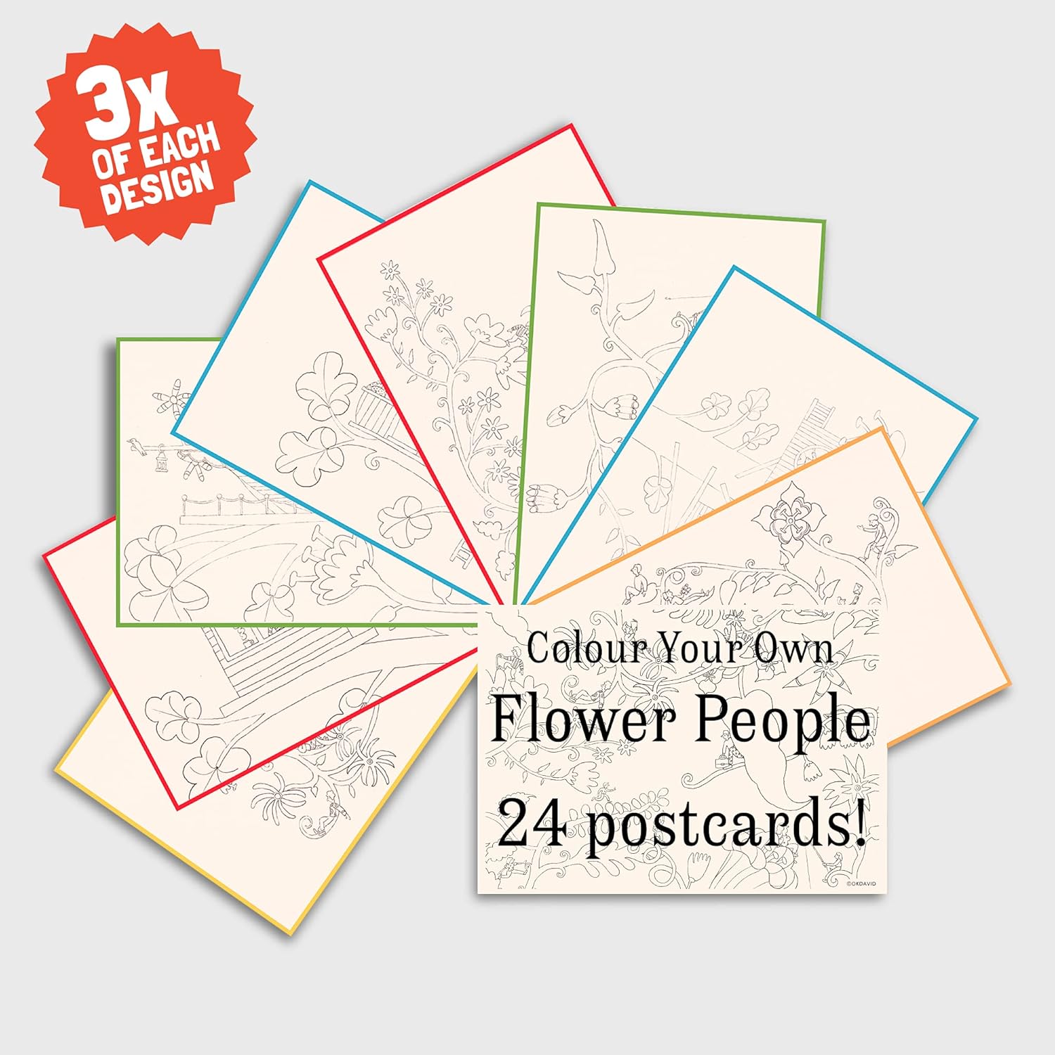 Colour Your Own Postcards – Set of Postcards For Kids Colouring ...