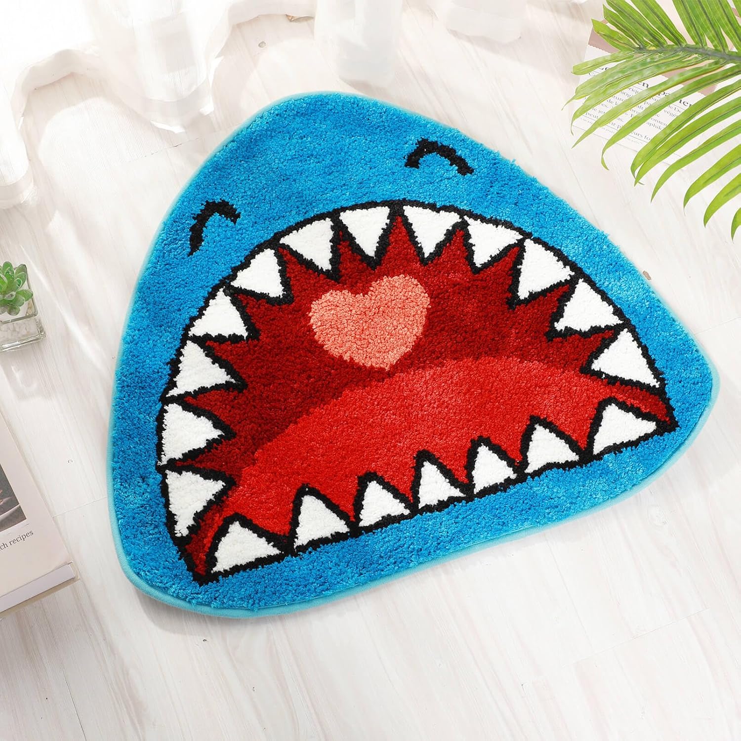 Amazon.com: FGCOGOD Shark Bathroom Rugs, Shark Bath Mat, Cute Rug Non ...