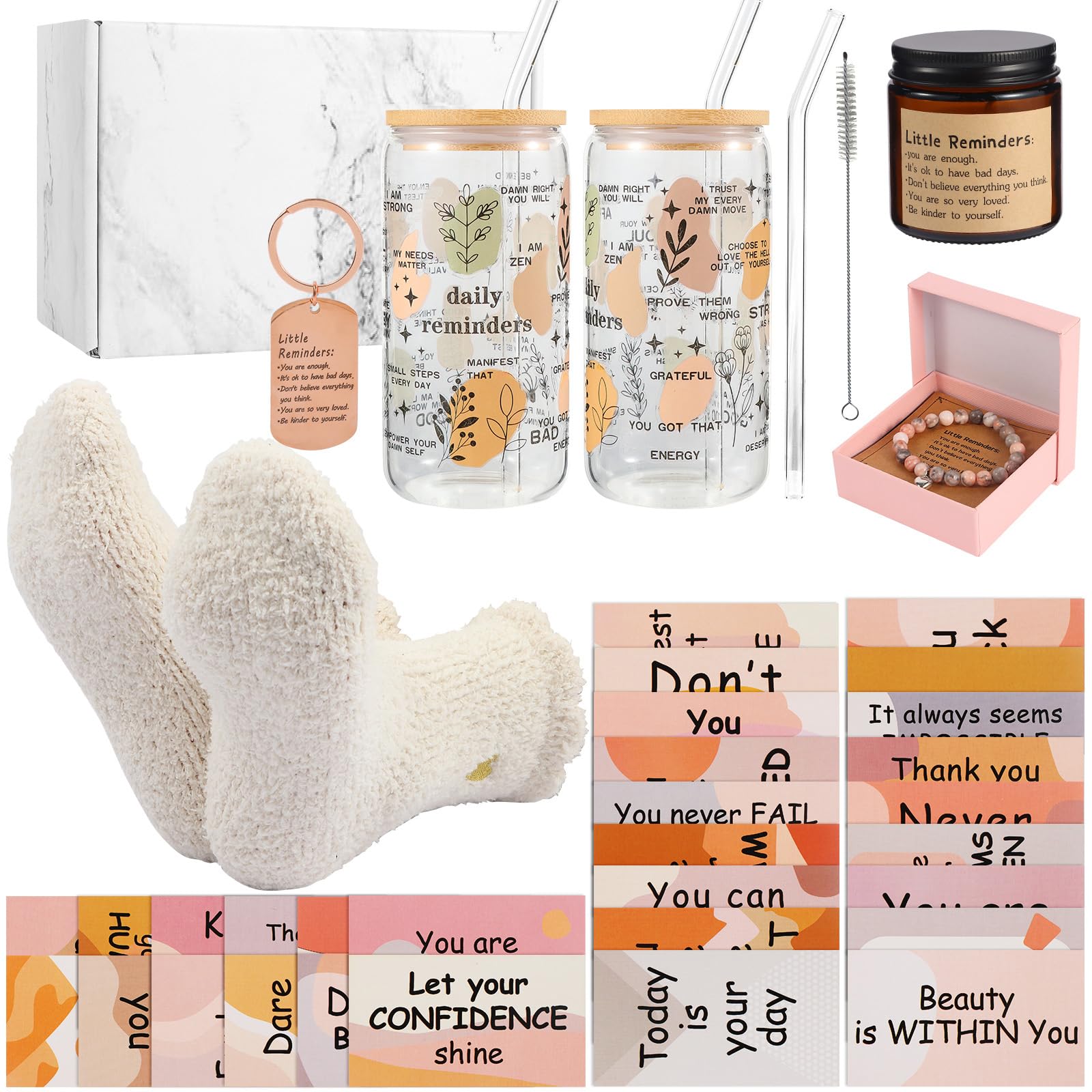 Amazon.com | 7 Pcs Daily Affirmations Gifts Christmas Gifts Positive ...